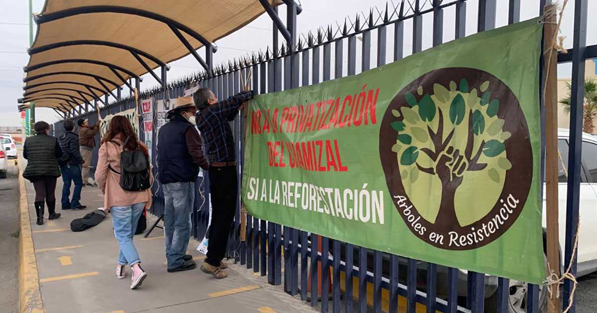 Piden que maquila Flex no construya estacionamiento en parque público