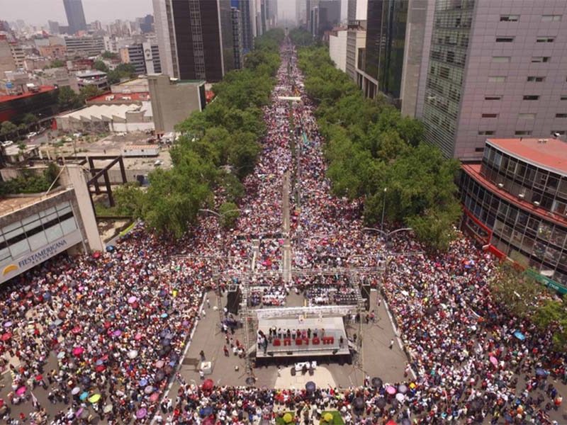 Movilizará Morena más de 100 mil personas para marcha de AMLO