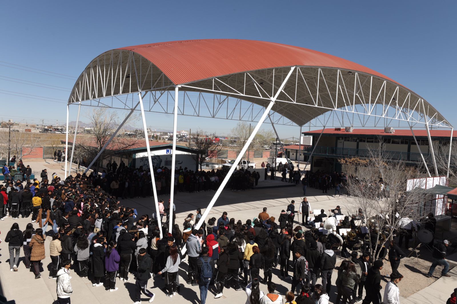 Entrega Municipio domo al Cbtis 270 - Norte de Ciudad Juárez