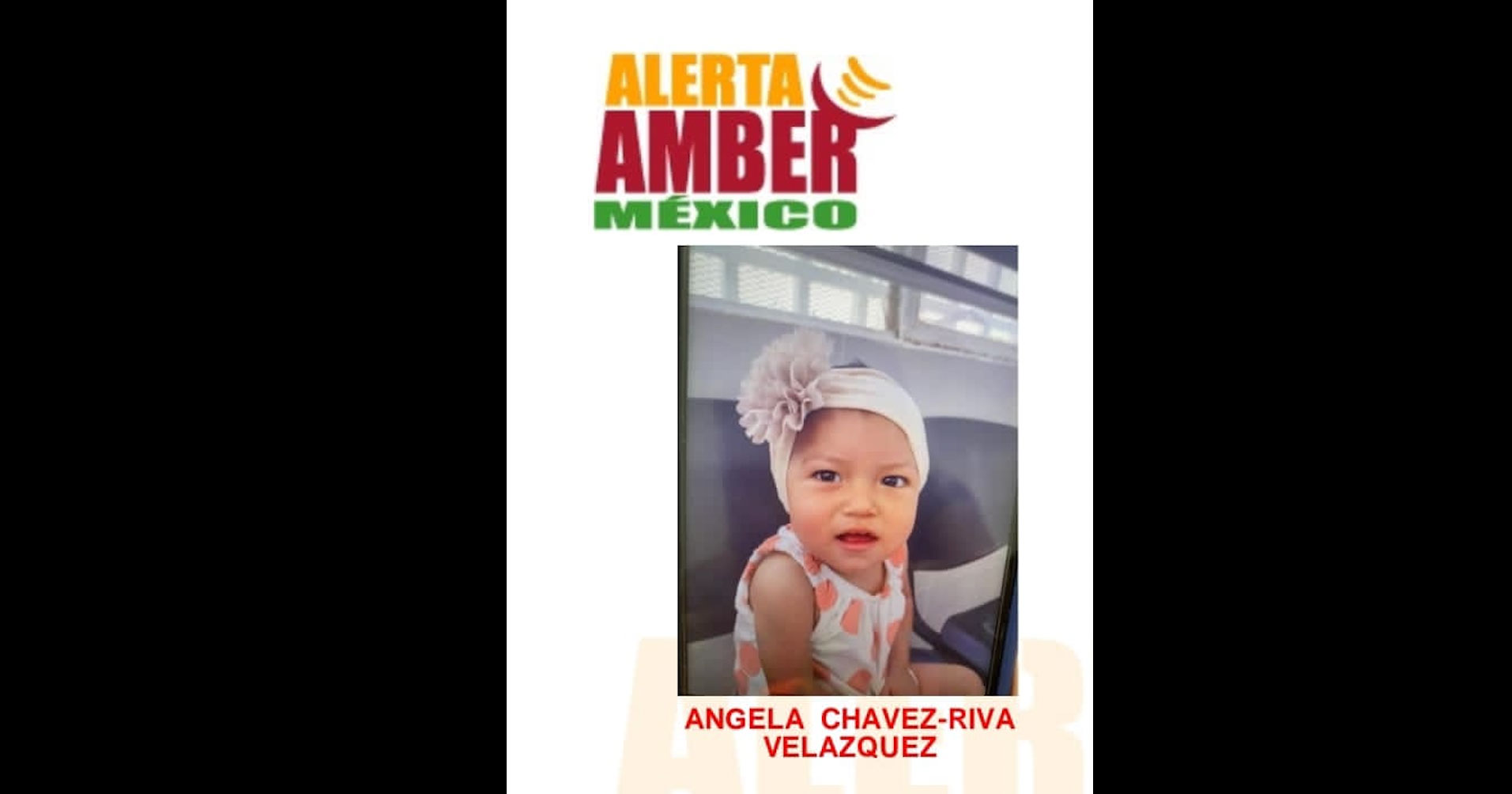 Elevan a nivel nacional Alerta Amber por desaparición de niña tras ...