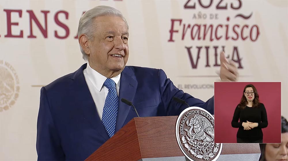 Conferencia de prensa en vivo, desde Palacio Nacional. Miércoles 29 de noviembre 2023 ...