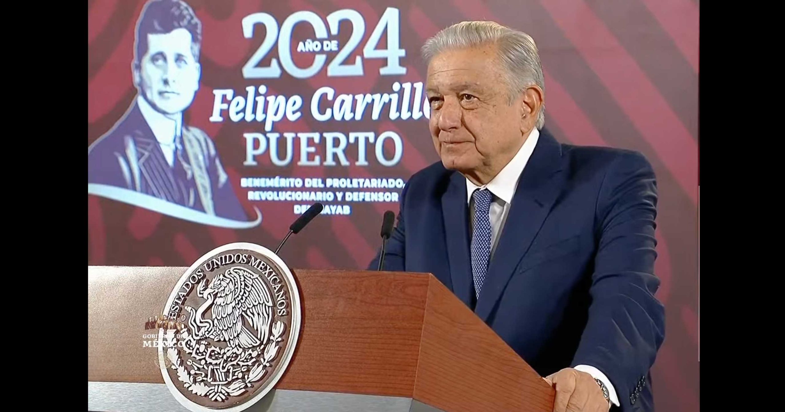 Conferencia de prensa en vivo, desde Palacio Nacional. Viernes 23 de febrero de 2024 ...