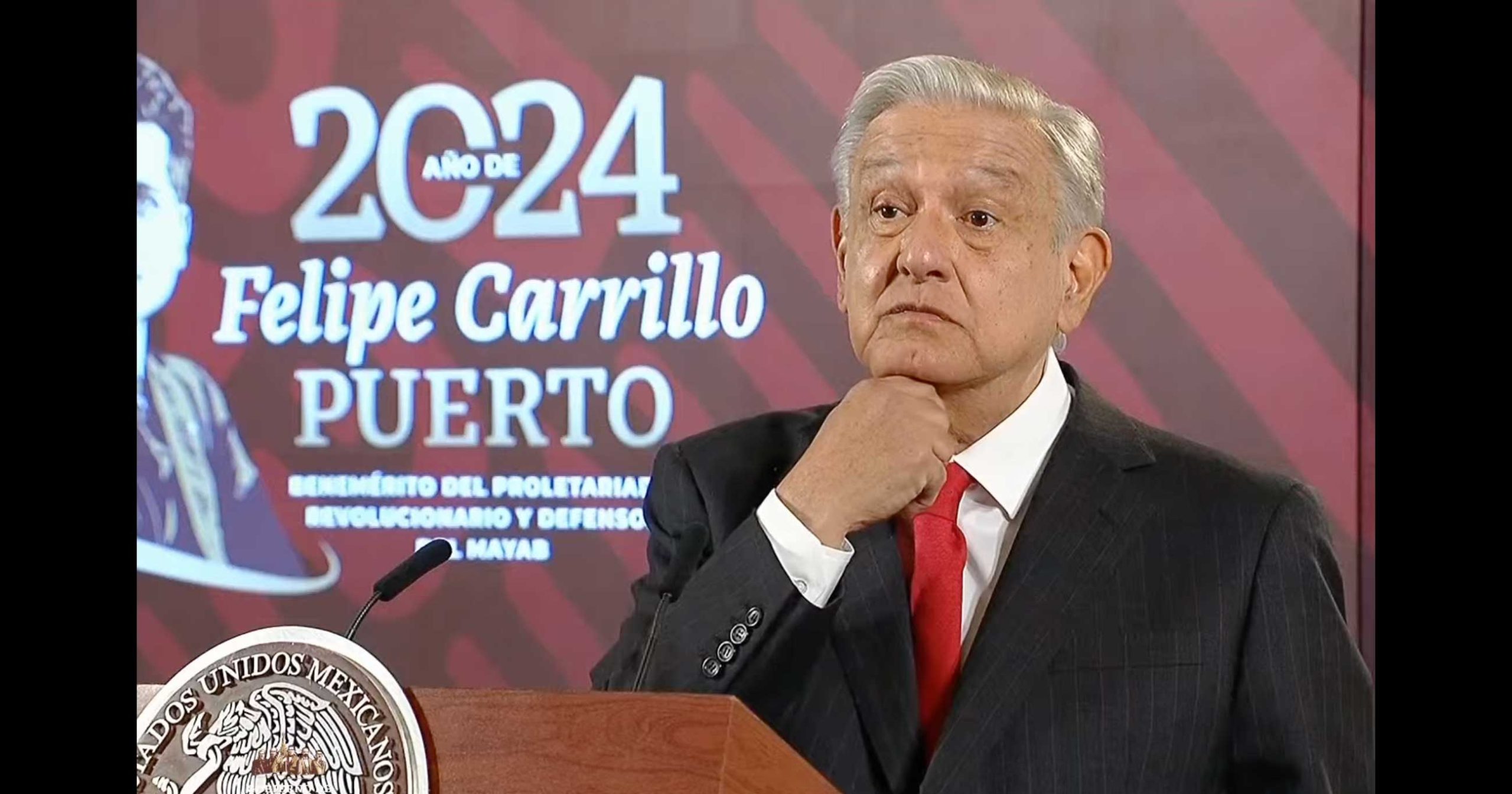 Conferencia de prensa en vivo, desde Palacio Nacional. Miércoles 21 de febrero de 2024 ...