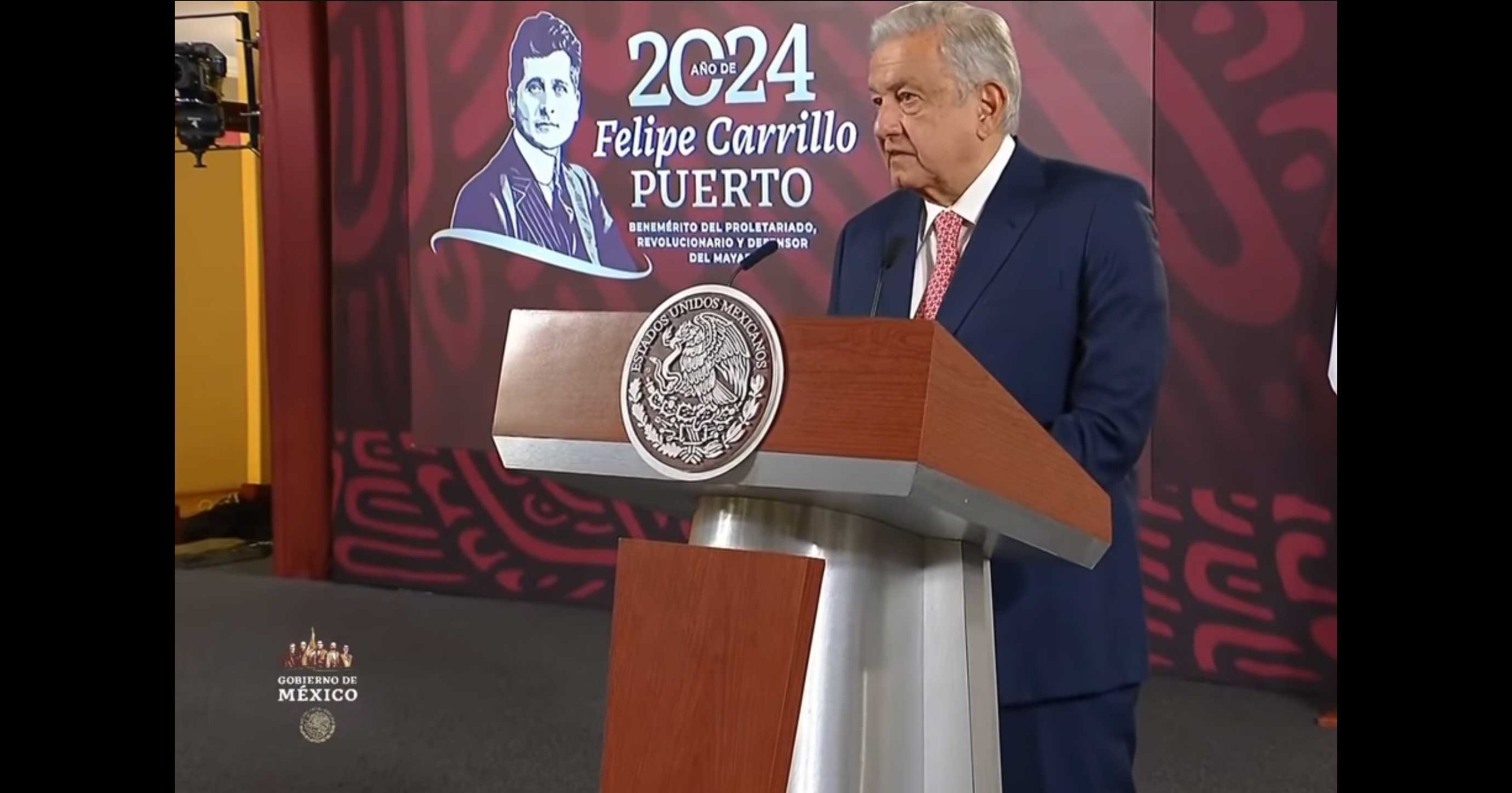 Conferencia de prensa en vivo, desde Palacio Nacional | Lunes 8 de abril de 2024. | Presidente ...