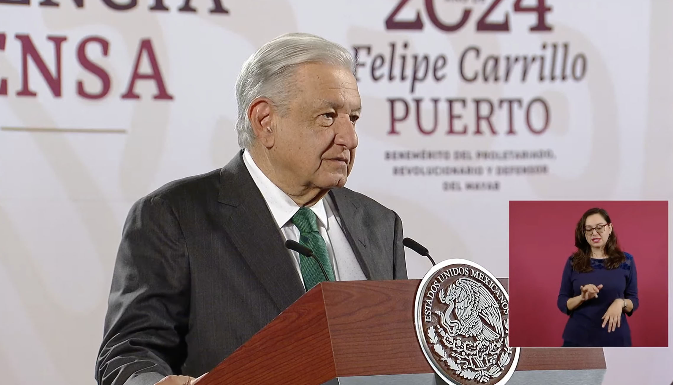 Conferencia de prensa en vivo, desde Palacio Nacional | Jueves 18 de julio de 2024. | Presidente ...