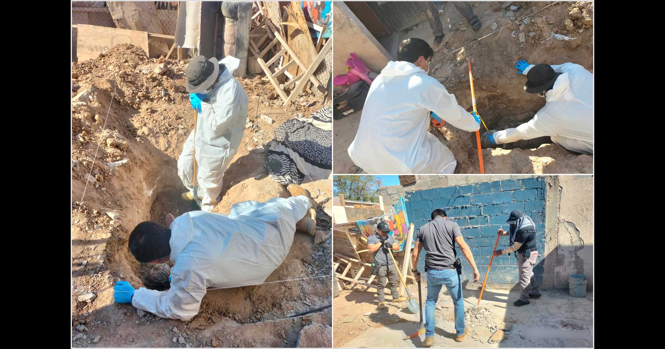 Hallaron cadáver en fosa clandestina en vivienda en Riberas del Bravo - Norte de Ciudad Juárez