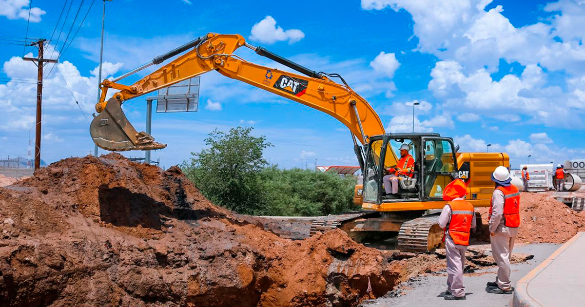 Se hunde viejo colector Candelaria, en Waterfill - Norte de Ciudad Juárez
