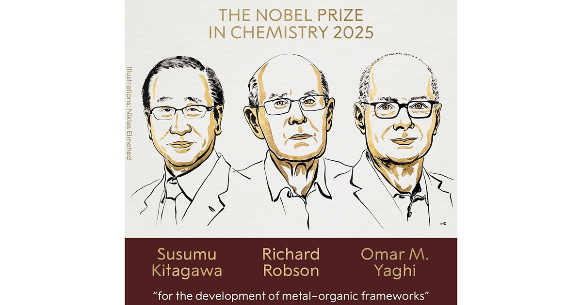 Estos son los científicos ganadores del Premio Nobel de Química 2025 ...