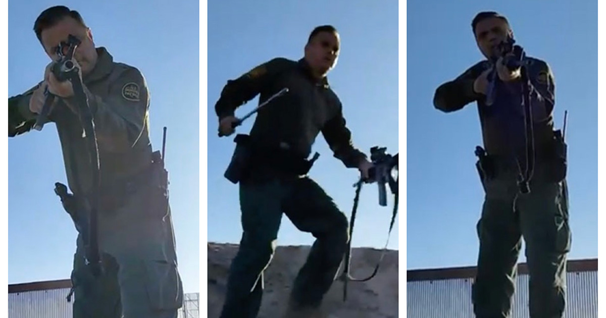 VIDEO: Oficiales de la Patrulla Fronteriza encaran con armas a ...